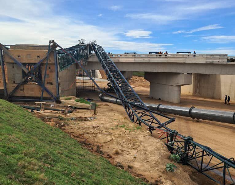 Crane collapses, kills one at Mbudzi interchange construction - NewsHawks